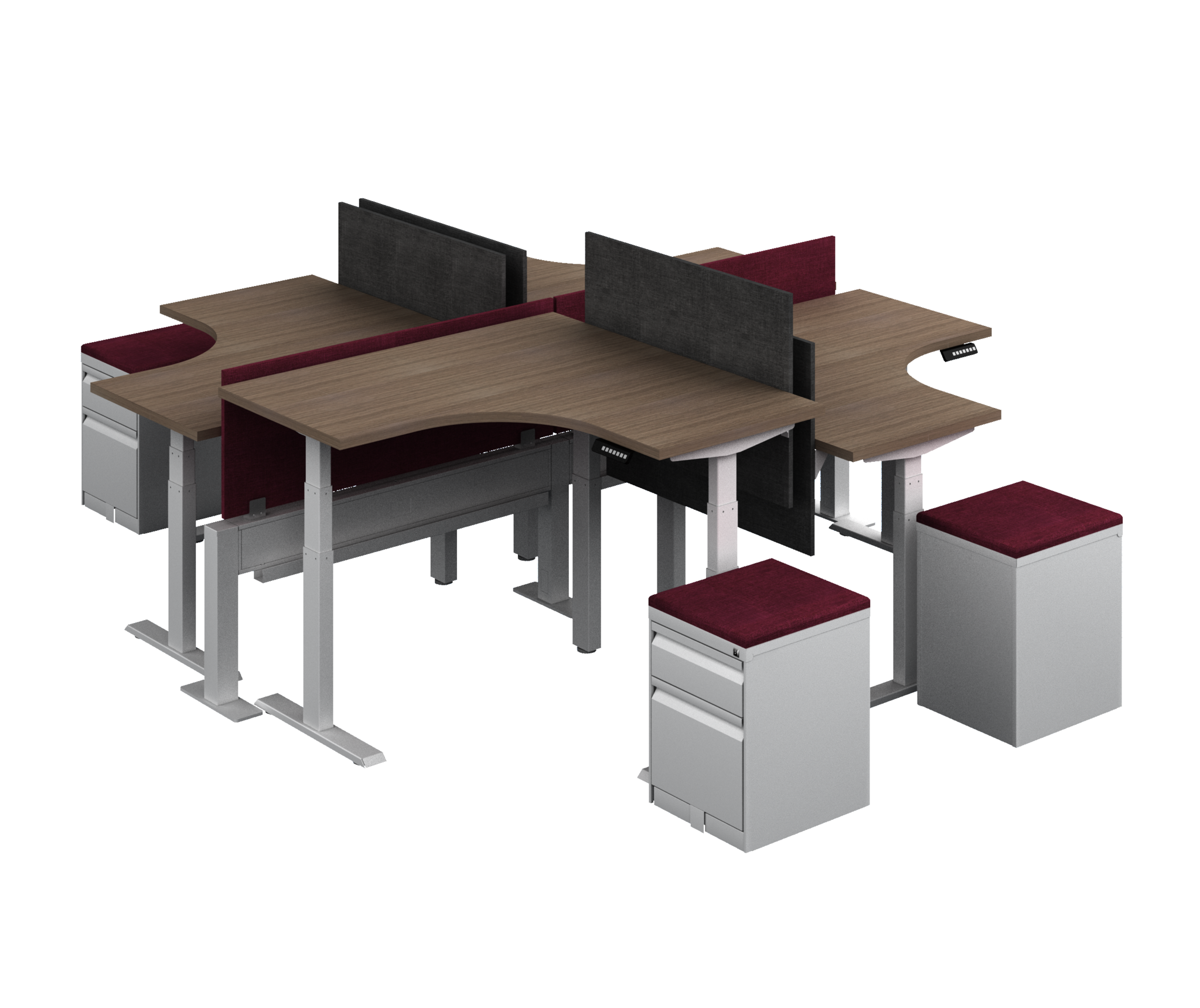 Adjustable Height Desks for Commercial Spaces – Omni Tech Spaces ...